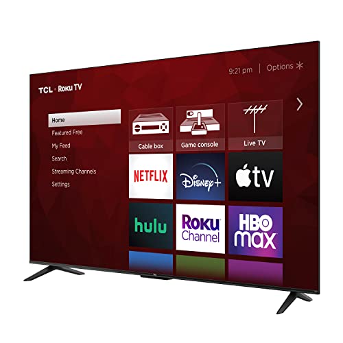 TCL 50" Class 4-Series 4K UHD HDR Smart Roku TV – 50S455 (Renewed)