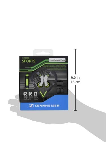 Sennheiser OCX 686i Sports in-Ear Headphones - Green/Grey