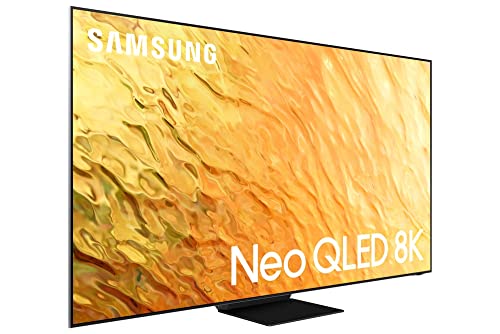 SAMSUNG QN85QN800BFXZA 85" 8K QLED Quantum Mini LED HDR Smart TV with an Austere 5S-PS8-US1 V-Series 8-Outlet Power w/Omniport USB (2022)