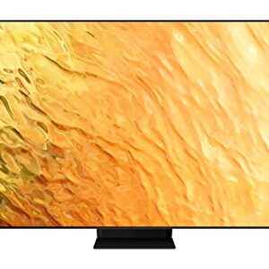 SAMSUNG QN85QN800BFXZA 85" 8K QLED Quantum Mini LED HDR Smart TV with an Austere 5S-PS8-US1 V-Series 8-Outlet Power w/Omniport USB (2022)