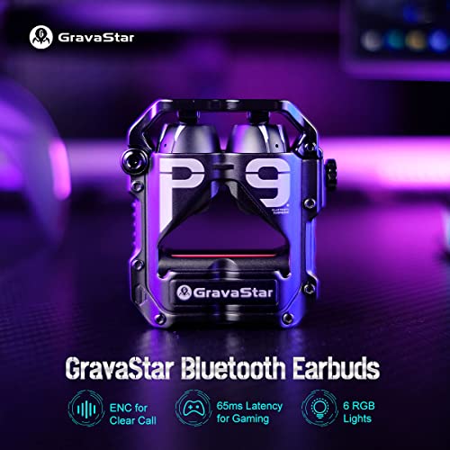 Gravastar Sirius Pro Wireless Earbuds, Bluetooth TWS Earbuds with 16 Hours Playtime, Deep Bass 3D Stereo, Headphones for iPhone/Android(Matt Black)