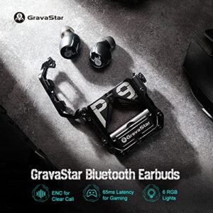 Gravastar Sirius Pro Wireless Earbuds, Bluetooth TWS Earbuds with 16 Hours Playtime, Deep Bass 3D Stereo, Headphones for iPhone/Android(Matt Black)