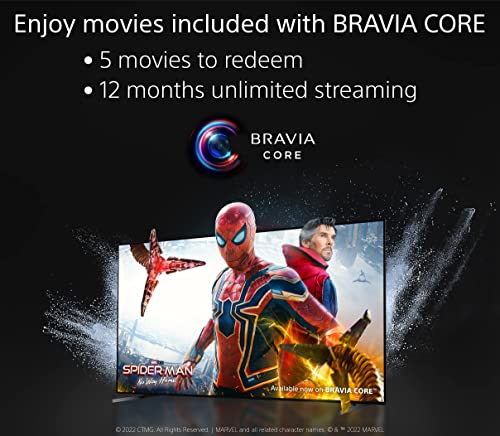 Sony 65 Inch 4K Ultra HD TV A80K Series: BRAVIA XR OLED Smart Google TV with Dolby Vision HDR and Exclusive Features for The Playstation® 5 XR65A80K- 2022 Model (Renewed)