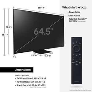 SAMSUNG 65-Inch Class QLED Q80B Series - 4K UHD Direct Full Array Quantum HDR 12x Smart TV with Alexa Built-in (QN65Q80BAFXZA, 2022 Model) (Renewed)