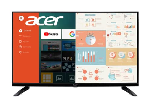 Acer DA430 bemiiix 43” Full HD (1920 x 1080) VA Smart Monitor | Streaming TV (Tuner-Free), Netflix, YouTube & More | Wi-Fi 5 | BT 5.0 | 3 x HDMI 1.4, 1 x S/PDIF, 1 x CVBS, 2 x USB 2.0 & 1 x RJ-45