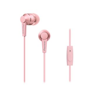 pioneer se-c3t-p rose in-ear headphones