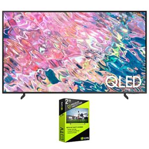 samsung qn60q60bafxza q60b 60 inch qled 4k quantum dual led hdr smart tv 2022 bundle with premium 2 yr cps enhanced protection pack