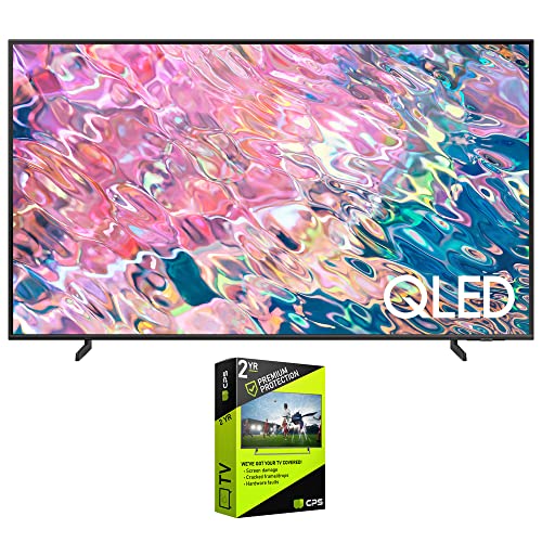 SAMSUNG QN60Q60BAFXZA Q60B 60 inch QLED 4K Quantum Dual LED HDR Smart TV 2022 Bundle with Premium 2 YR CPS Enhanced Protection Pack