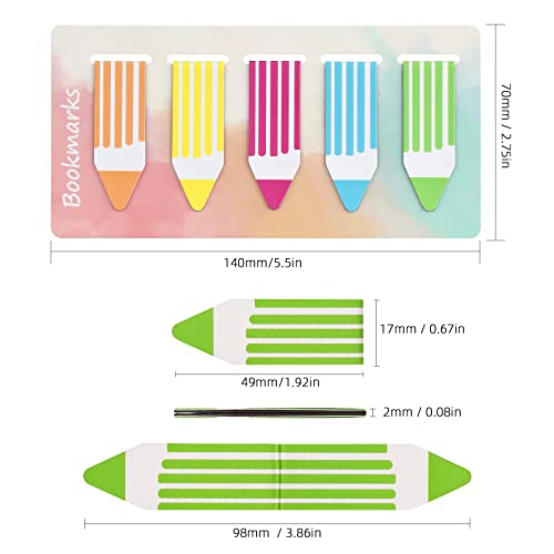 BACORFEA Magnetic Bookmarks - 10 Pieces Markers Bookmarks for Women,Men,Kids,Book Lovers Gifts, Book Marks for Students Teachers Reading