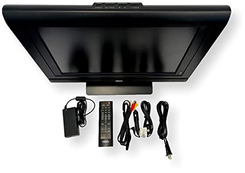 Jensen JE1908 HD 19" Flat Panel LCD TV; Wide Viewing Angles; High-Output Speakers; Metal Framed Interior; VGA and Component Video; Also Includes Aux, S-Video, TV, and Antenna in (Renewed)