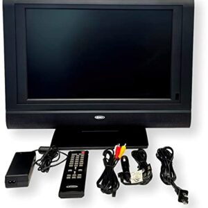 Jensen JE1908 HD 19" Flat Panel LCD TV; Wide Viewing Angles; High-Output Speakers; Metal Framed Interior; VGA and Component Video; Also Includes Aux, S-Video, TV, and Antenna in (Renewed)