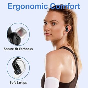 Wireless Earbuds, DIGITNOW Bluetooth 5.0 Headphones 48Hrs Play Back Touch Control with LED Display Charging Case Waterproof Stereo Earphones in-Ear Built-in Mic Headset Deep Bass for Sport Workout