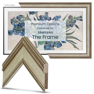 deco tv frames – warm silver smart frame compatible only with samsung the frame tv (65″, fits 2021-2023 frame tv)