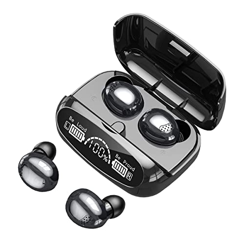 Kamon M32A True Wireless Earbuds Bluetooth 5.1 Headphones Touch Control IPX7 Waterproof Stereo Earphones Battery Display & TWS in-Ear Built-in Mic Headset