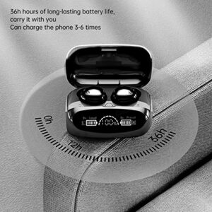 Kamon M32A True Wireless Earbuds Bluetooth 5.1 Headphones Touch Control IPX7 Waterproof Stereo Earphones Battery Display & TWS in-Ear Built-in Mic Headset