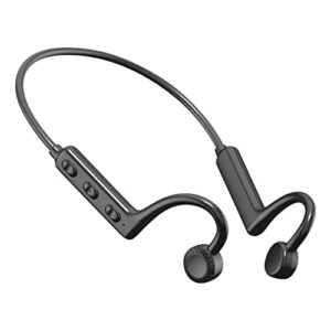 Yrmaups Bone-Conduction Headphones Open Ear Headphones Bluetooth 5.1 Sports Wireless Earphones with Built-in Mic,Sweat Resis-tant Headset for Running,Cycling,Hiking