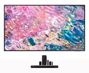 samsung qn43q60bafxza 43″ qled quantum hdr 4k smart tv with a hw-q910b 9.1.2ch soundbar with subwoofer and rear speakers (2022)