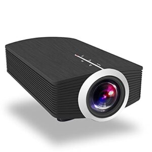 wdbby yg500/yg510 mini projector support 1080p 1800lumen portable lcd led projector home cinema usb hdmi beamer bass speaker (size : yg510)