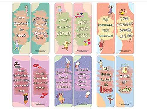 Creanoso Body Positivity for Women Bookmarks Series 2 (60-Pack) - Premium Quality Bulk Buy Value Savers Home Supplies