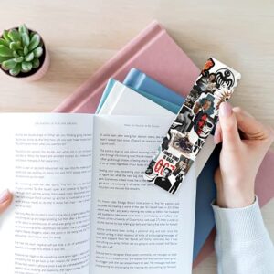 Bookmarks Metal Ruler James Bookography Bond Measure Collage Tassels Bookworm for Markers Reading Bookmark Gift Christmas Ornament Bibliophile Book