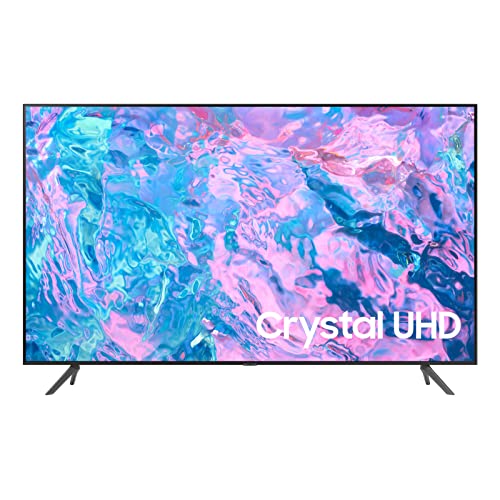 SAMSUNG 58-Inch Class Crystal UHD CU7000 Series PurColor, Object Tracking Sound Lite, Q-Symphony, 4K Upscaling, HDR, Gaming Hub, Smart TV with Alexa Built-in (UN58CU7000, 2023 Model)