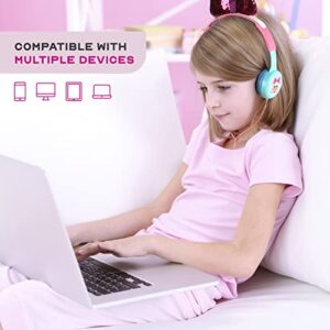 L.O.L. Surprise! Kids Safe Over The Ear Headphones HP2-13136 | Kids Headphones, Volume Limiter for Developing Ears, 3.5MM Stereo Jack, Recommended for Ages 3-9, by Sakar (Styles may vary)