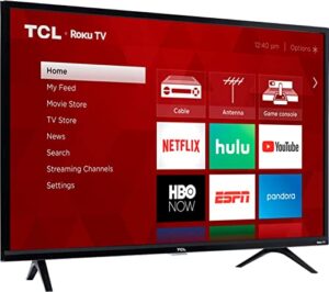 tcl 32s327 32 inch 3-series roku smart hd tv (renewed)