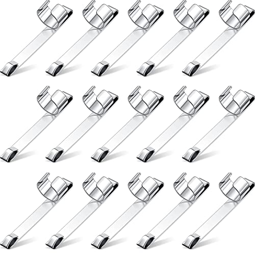 Metal Pencil Clips Slide on Pencil Pocket Epoxy Pen Clips Snap In, Ink Pencil Holder Clip Hangable Portable Pencil Clips for Shirt Pocket School Classroom Students, Office, Home (20 Pieces)