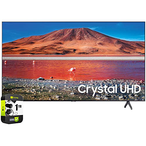 SAMSUNG UN58TU7000FXZA 58 inch 4K Ultra HD Smart LED TV Bundle with CPS Enhanced Protection Pack