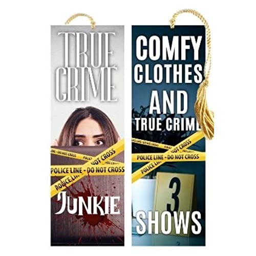 True Crime Lovers - Set of 2 - Bookmarks with Tassels