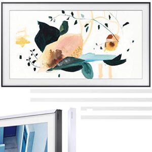 samsung qn32ls03tb the frame 3.0 32-inch qled smart tv bundle 32-inch the frame customizable bezel – white