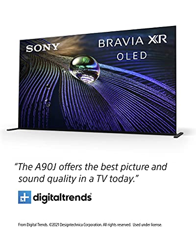 Sony A90J 65 Inch TV: BRAVIA XR OLED 4K Ultra HD Smart Google TV with Dolby Vision HDR and Alexa Compatibility XR65A90J- 2021 Model (Renewed)