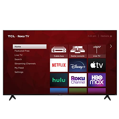 TCL 55" Class 5-Series 4K UHD QLED Dolby Vision & Atmos, VRR, AMD FreeSync, Smart Roku TV - 55S555 (2022 Model), Black