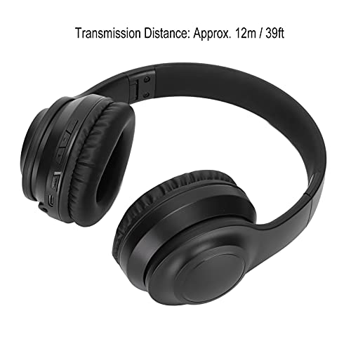 Kafuty-1 Wireless Bluetooth Headphones Over-Ear,Foldable Wireless Headset with Built-in Mic,30 Hours Playtime,Noise Canceling,AUX Audio Interface,for PC/Phone