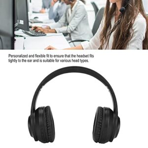 Kafuty-1 Wireless Bluetooth Headphones Over-Ear,Foldable Wireless Headset with Built-in Mic,30 Hours Playtime,Noise Canceling,AUX Audio Interface,for PC/Phone