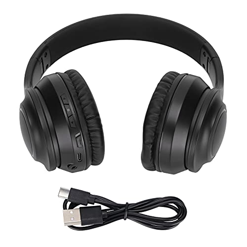 Kafuty-1 Wireless Bluetooth Headphones Over-Ear,Foldable Wireless Headset with Built-in Mic,30 Hours Playtime,Noise Canceling,AUX Audio Interface,for PC/Phone