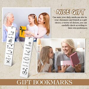 3 Pcs Bookmarks for Book Lovers Teacher Bookmark with Chain Graduation Appreciation Thank You Gifts for Teacher Gifts for Women Men Back to School End of Year Christmas Gift from Student(Star Style)