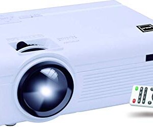 RCA RPJ119 2200 Lumens 720p LCD Home Theater Projector with Built-in 2 Watt Speaker, Dual HDMI Inputs, and Quiet Operation Fan (Non-Retail Packaging) (Renewed)