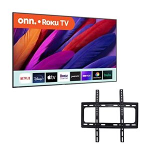 onn. 55” 4k uhd hdr10 smart tv includes wall mount no leg stands (renewed), 100012586