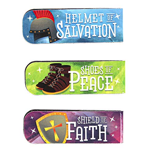 Armor of God Magnetic Bookmarks, 6 Bookmarks