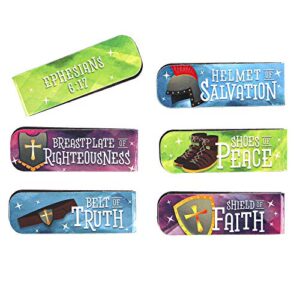 Armor of God Magnetic Bookmarks, 6 Bookmarks