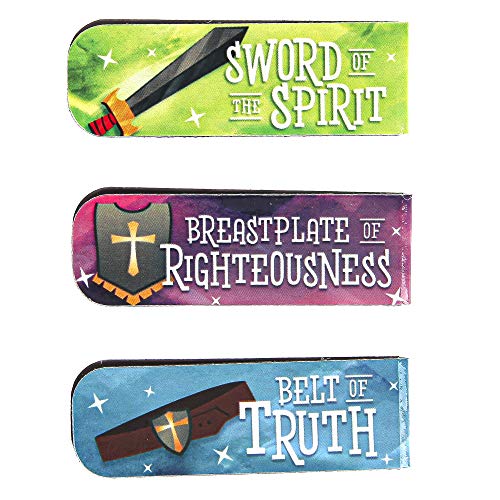 Armor of God Magnetic Bookmarks, 6 Bookmarks