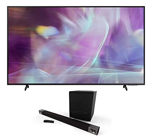 SAMSUNG QN32Q60AA 32" QLED Quantum HDR 4K Smart TV with a Klipsch CINEMA-800 3.1 Dolby Atmos Soundbar and 10" Wireless Subwoofer (2021)