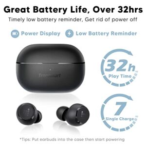 Tronsmart Wireless Earbuds, 【Newest】 Bluetooth Earbuds with Dual Driver Technology, Bluetooth 5.3 Headphones Touch Control with Stereo 32Hrs Playtime, IPX5 Waterproof Wireless Earphones