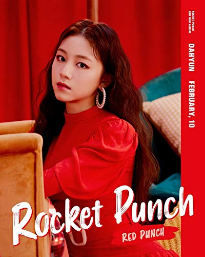 Rocket Punch 'Red Punch' 2nd Mini Album CD+1p Poster+80p Booklet+1p PhotoCard+1p Bookmark+1p Sticker+Pouch+Message PhotoCard SET+Tracking Kpop Sealed