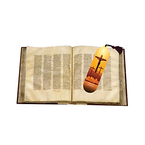 Pictor Gift Decorative 4 Piece Bookmark Set, Metal Pressed with Suede Back (Jesus Stories from The Bible)