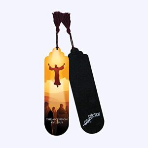 Pictor Gift Decorative 4 Piece Bookmark Set, Metal Pressed with Suede Back (Jesus Stories from The Bible)