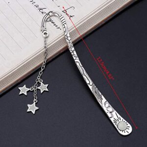 Rhfemd Glow in The Dark Luminous Bookmarker Stars Bookmark Label School Office Stationery