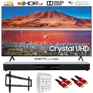 samsung un43tu7000 43″ 4k ultra hd smart led tv with deco gear soundbar bundle