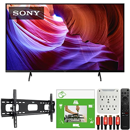 Sony KD50X85K 50" X85K 4K HDR LED TV with Smart Google TV (2022 Model) Bundle with TaskRabbit Installation Services + Deco Gear Wall Mount + HDMI Cables + Surge Adapter